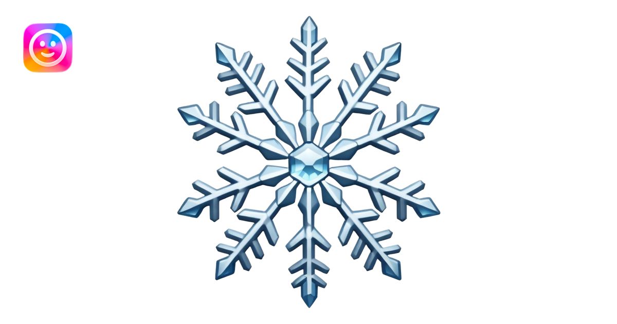Snowflake emoji | AI Emoji Generator