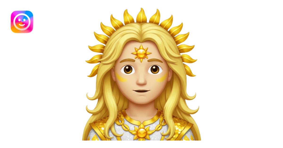 Sol, God of Sun from Gods and Goddesses with long golden blonde hair ...