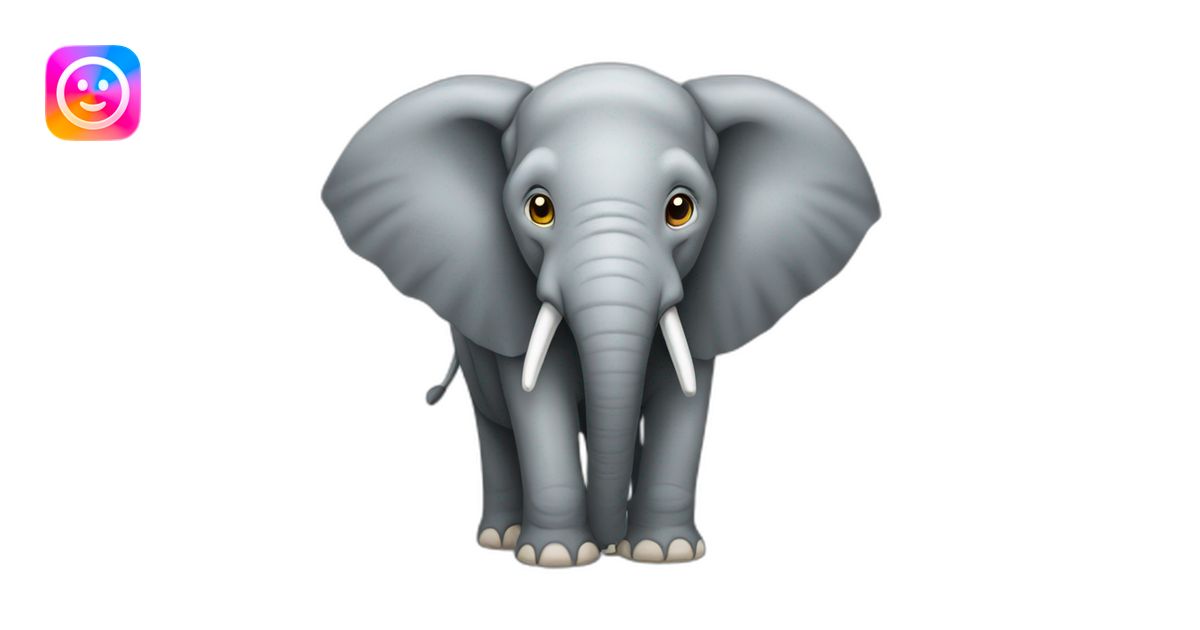 éléphant emoji | AI Emoji Generator