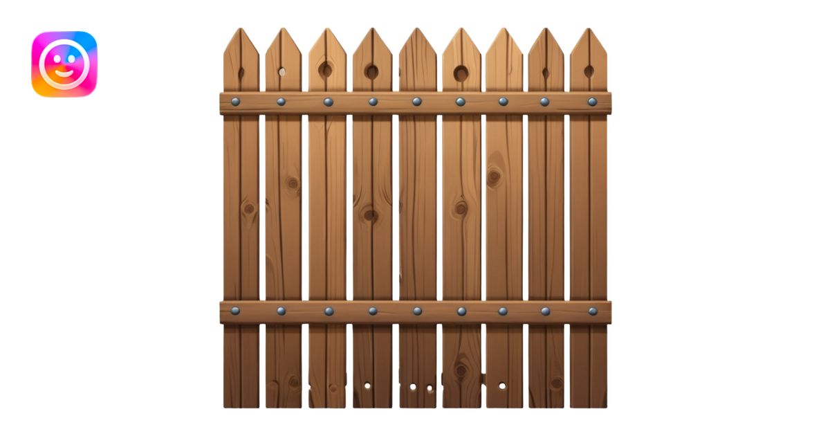 brown Fence emoji | AI Emoji Generator