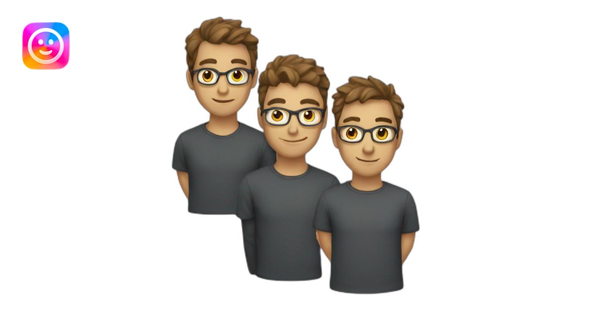 dev team of 3 emoji | AI Emoji Generator
