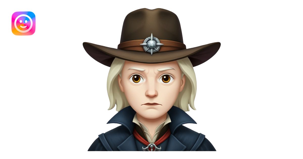 van helsing face, serious emoji | AI Emoji Generator