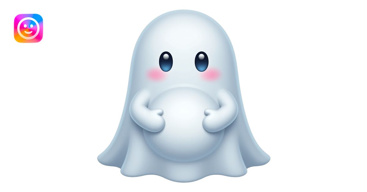 cartoon avatar in trending style, ghost-like character, pregnant, cute ...