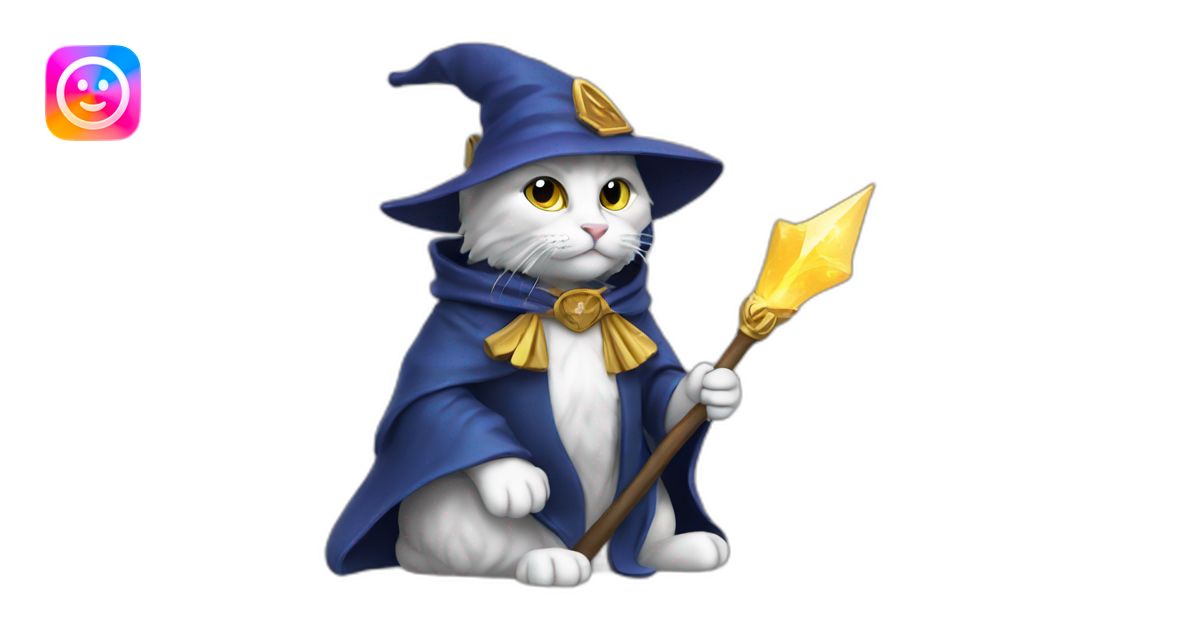 cat wizard coding emoji | AI Emoji Generator
