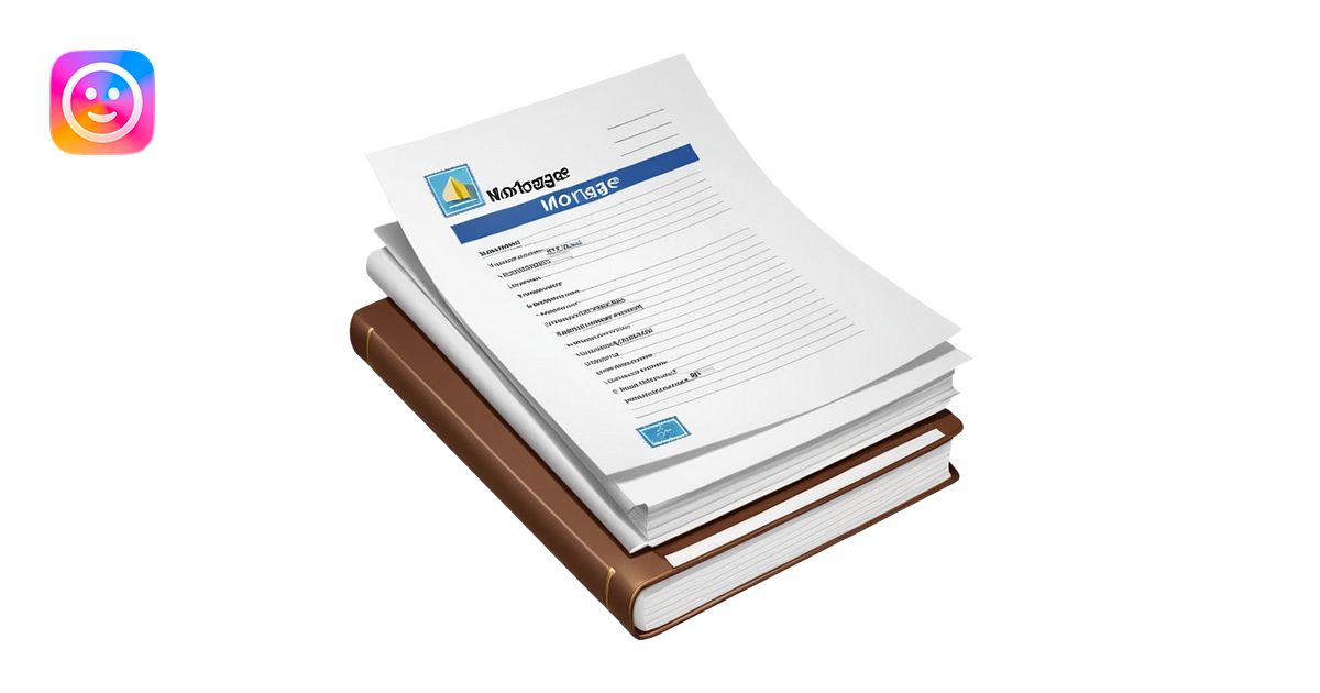 Documents for a mortgage in Dubai emoji | AI Emoji Generator