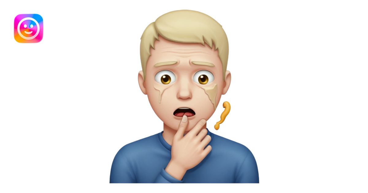 Man emoji choking himself emoji | AI Emoji Generator