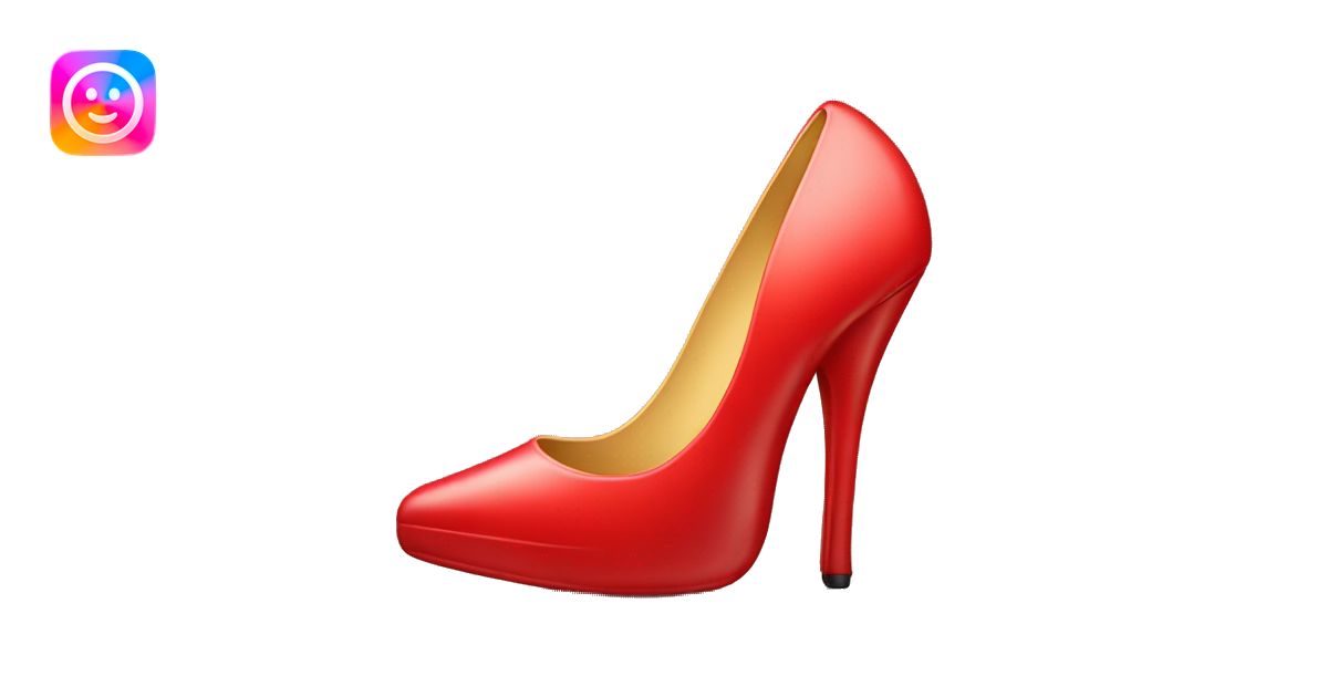 High heel with red bottom emoji | AI Emoji Generator