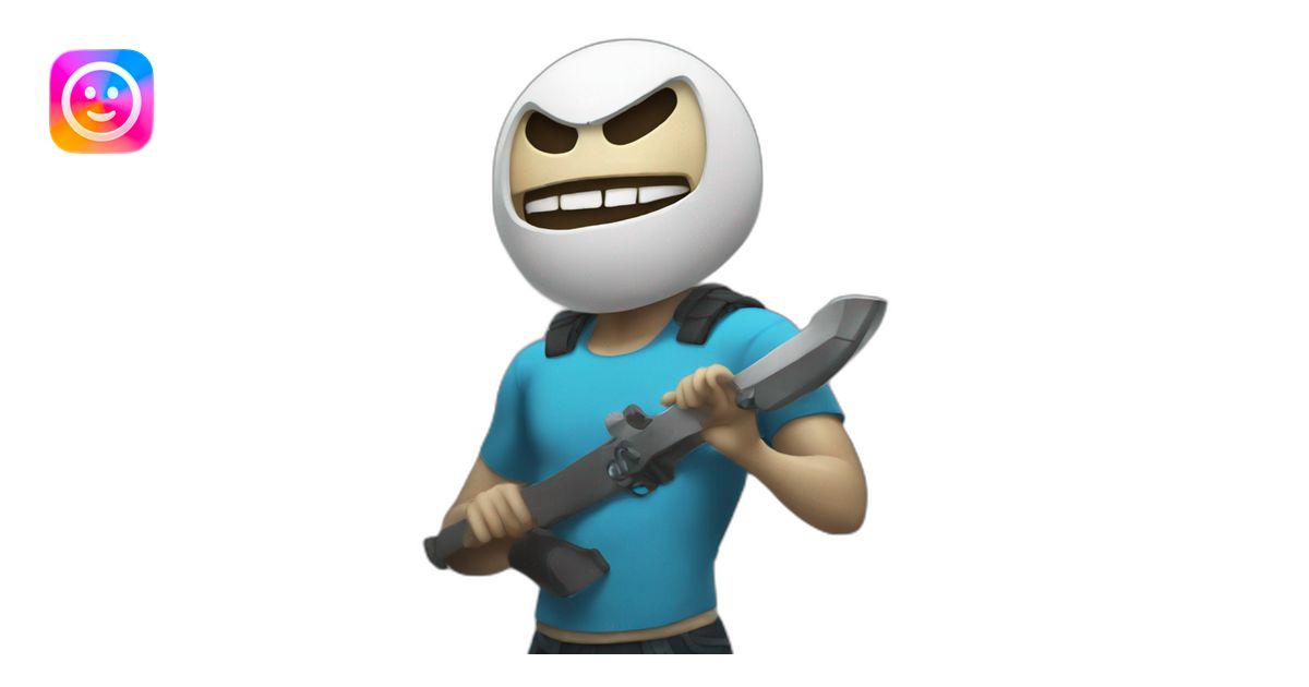 Sans hitting the griddy emoji | AI Emoji Generator