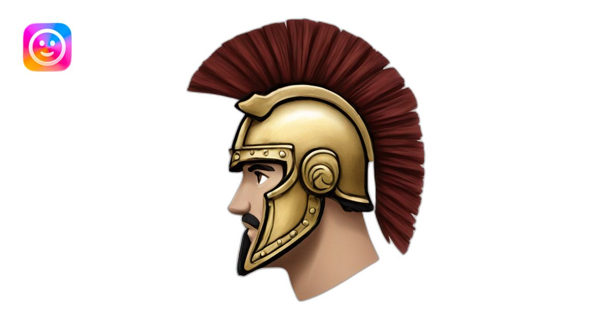 centurion-profile-penandink emoji | AI Emoji Generator