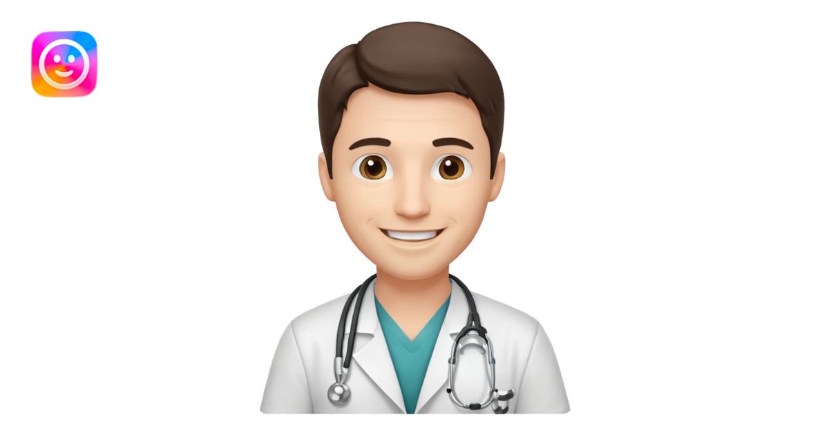Male doctor emoji | AI Emoji Generator