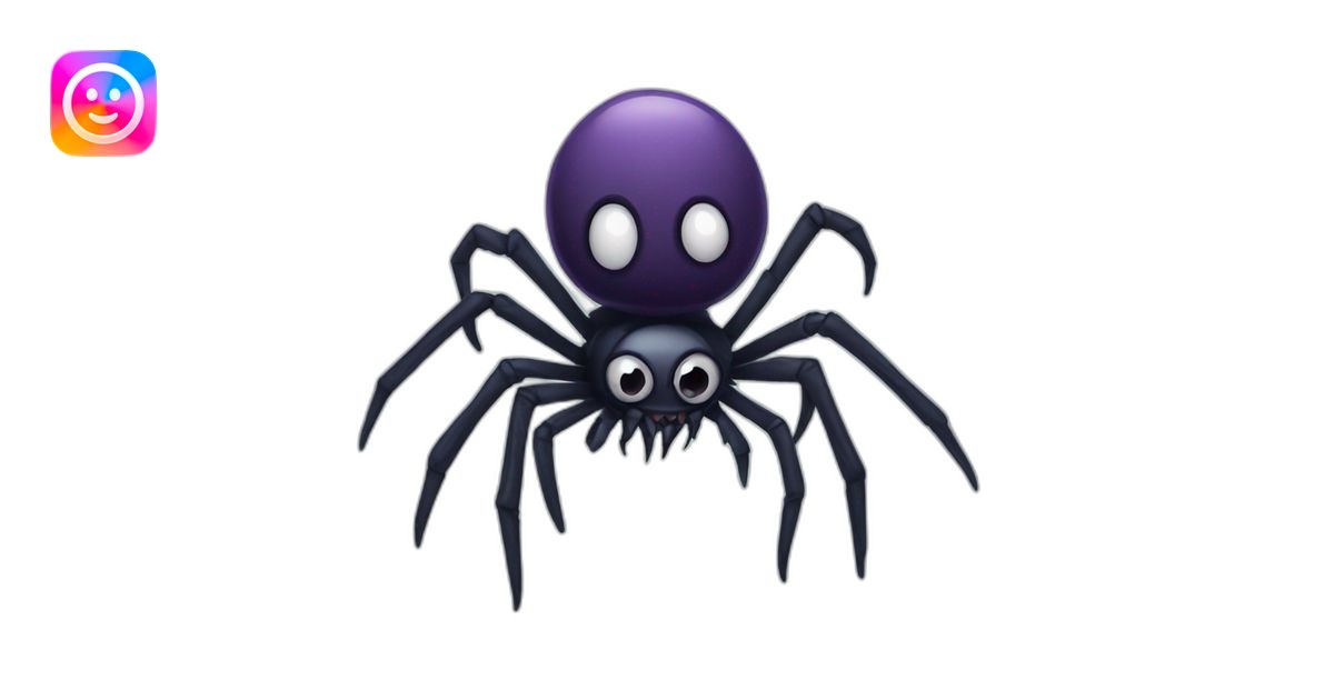 scary spider emoji | AI Emoji Generator