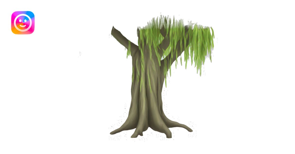 Weeping willow emoji | AI Emoji Generator