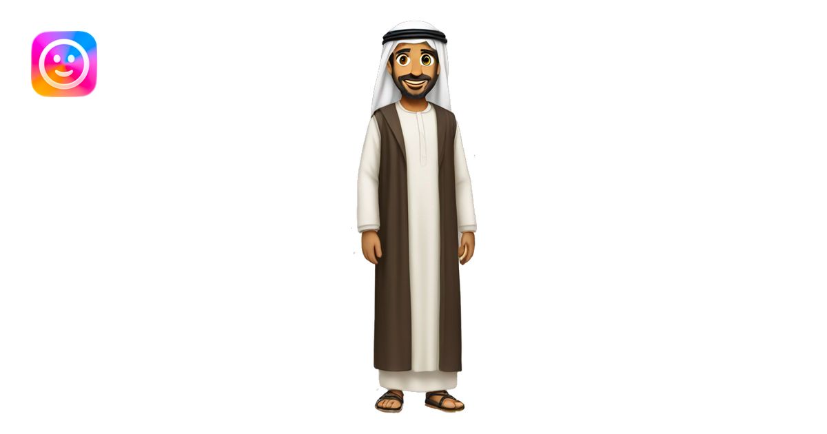 arab full-length emoji | AI Emoji Generator