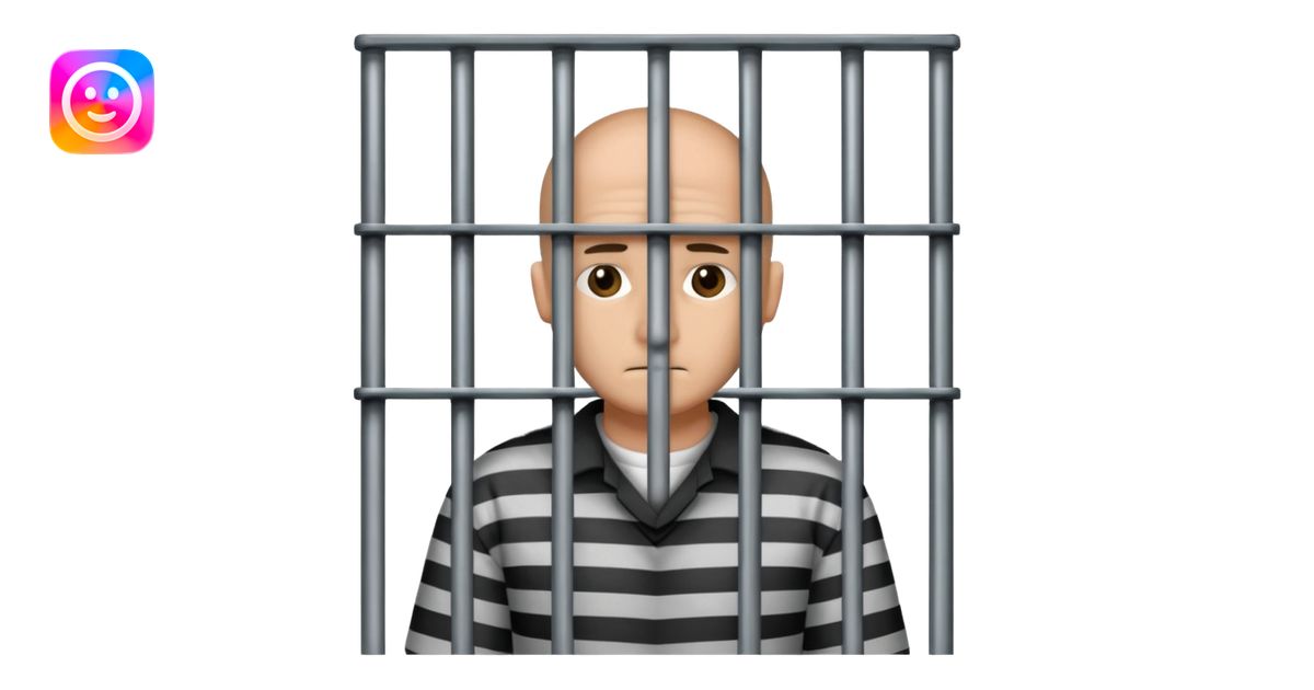 criminal in jail behind bars the bars should be in front of the person ...
