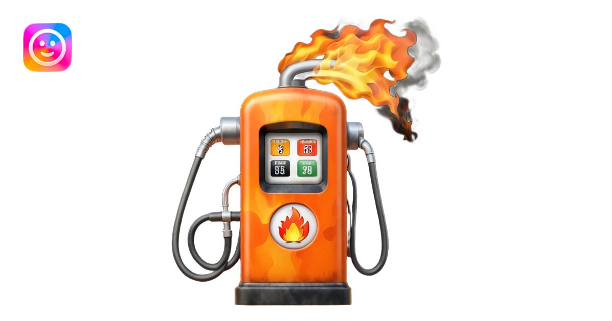 gas pump on fire emoji | AI Emoji Generator