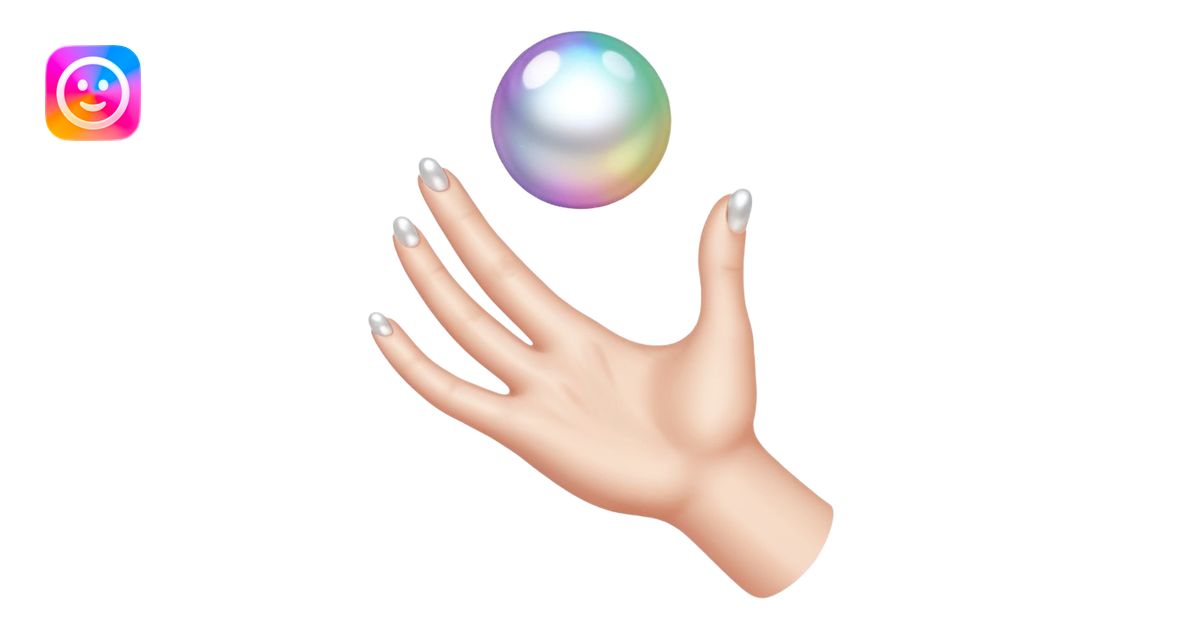 Grasping pearls emoji | AI Emoji Generator