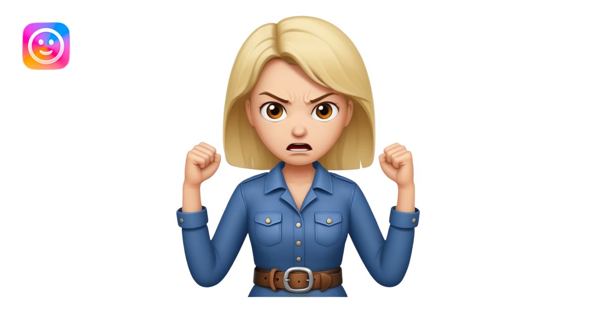 mom with a belt in her hands and an angry expression on her facd emoji ...