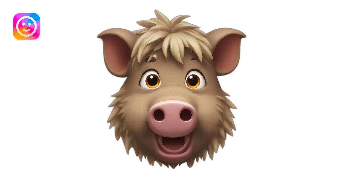 surprised boar emoji | AI Emoji Generator