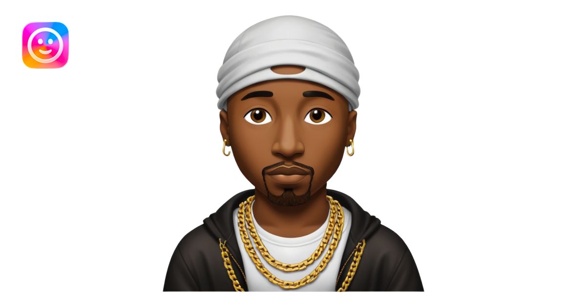 Tupac emoji | AI Emoji Generator
