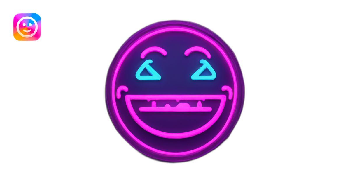 Neon sign emoji | AI Emoji Generator