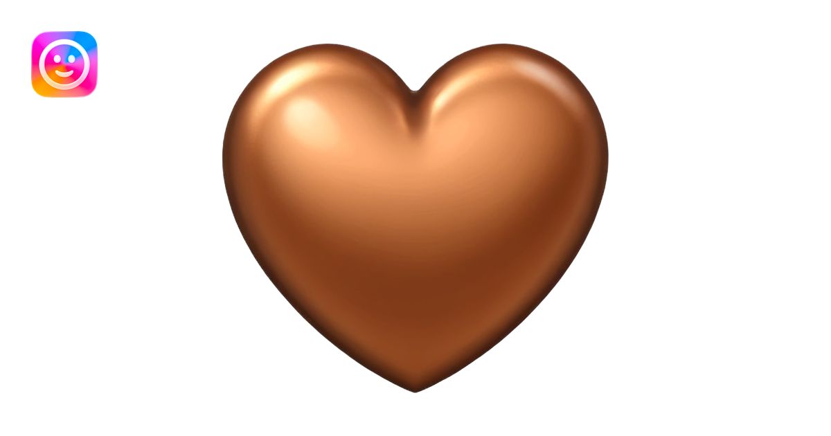 bronze heart emoji | AI Emoji Generator