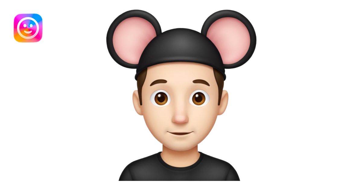 man with mouse ears emoji | AI Emoji Generator