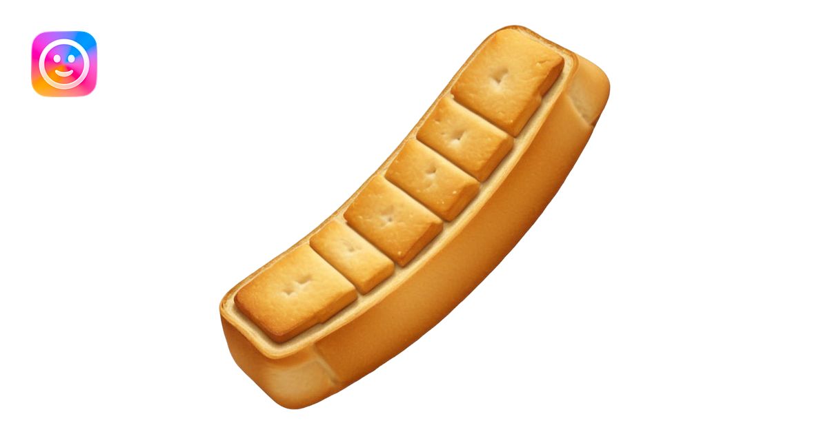 elongated crescent-shaped crescent moon crouton without a face emoji ...