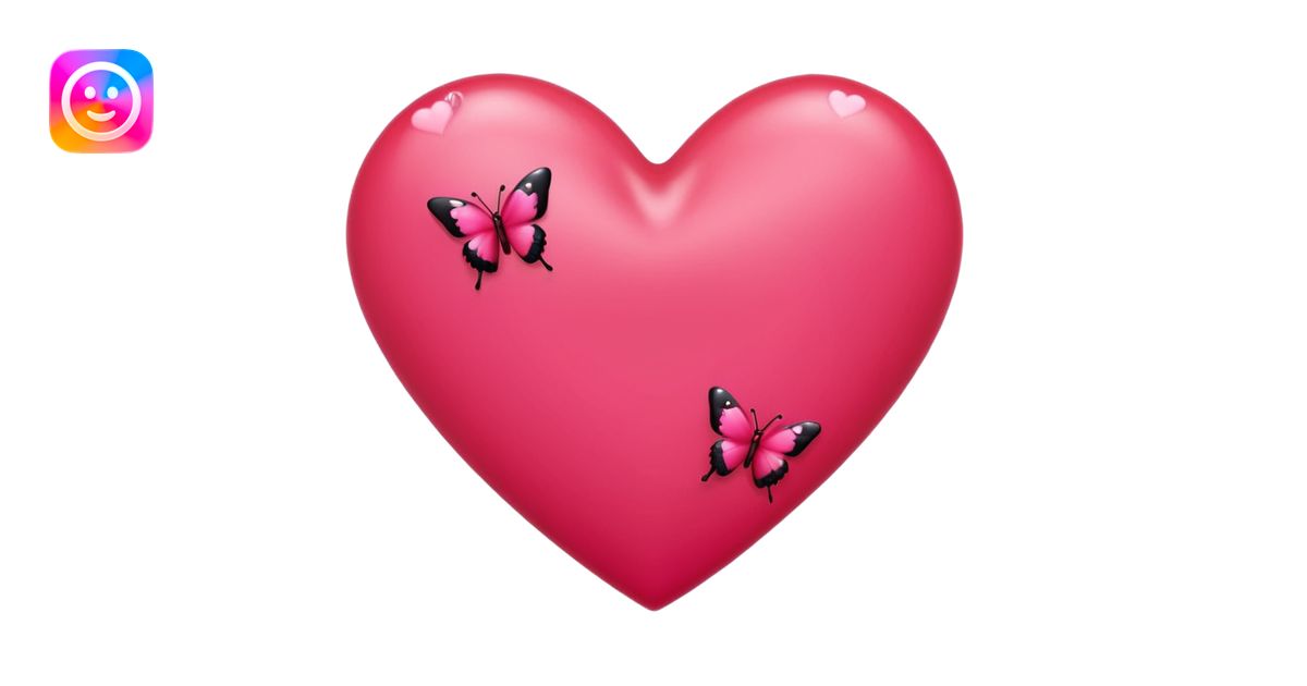 Really cool heart emoji for my sick girlfriend that’s mainly red ...