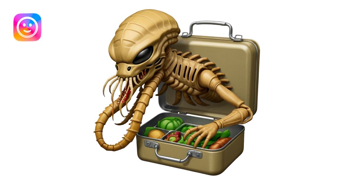 The original Predator with mask and mouth piece eating an Alien ...