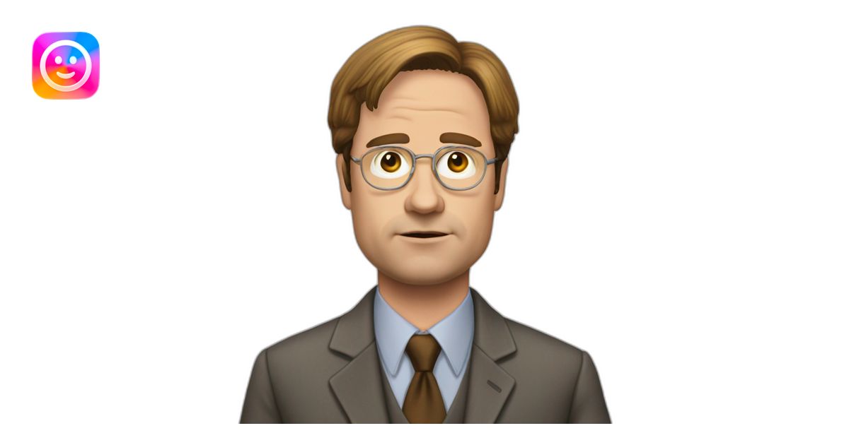 Dwight Kurt Schrute from The Office US emoji | AI Emoji Generator