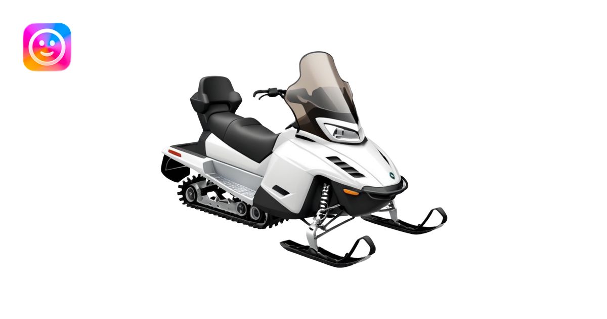 a snowmobile emoji | AI Emoji Generator