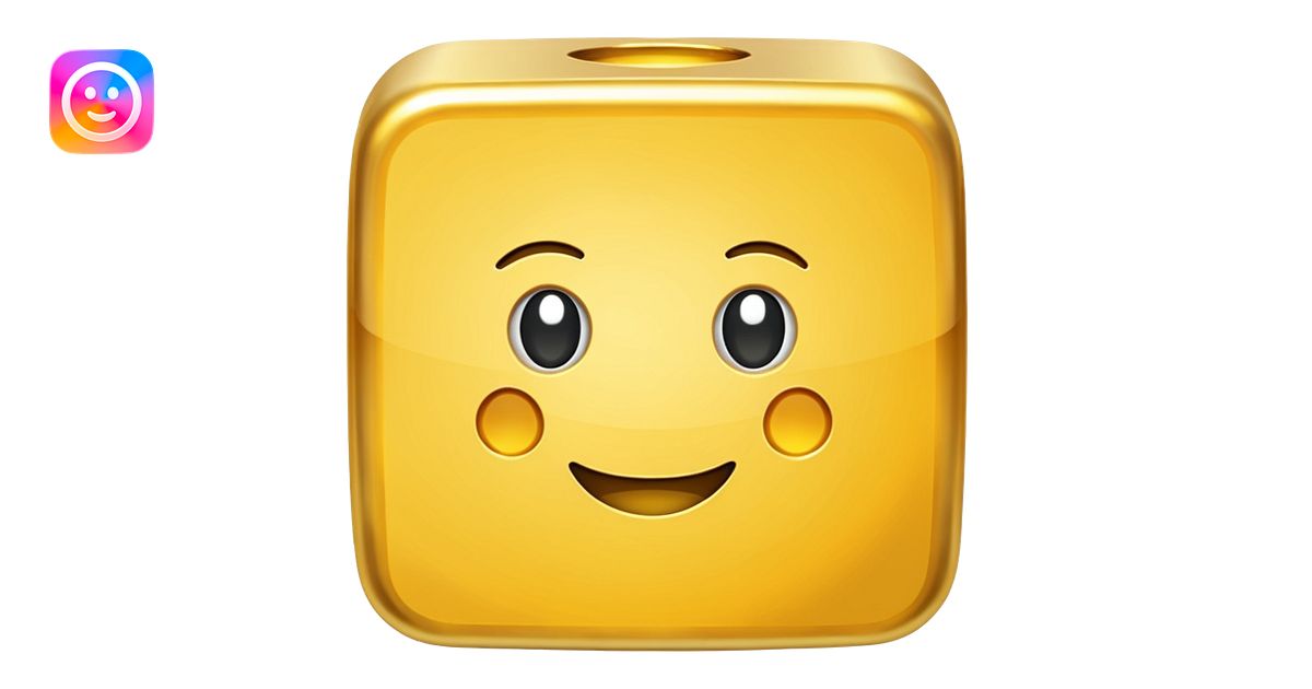 Gold block emoji | AI Emoji Generator