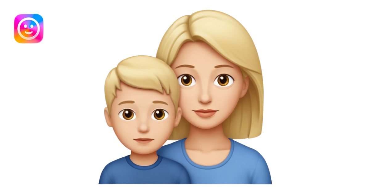 mom and son emoji | AI Emoji Generator