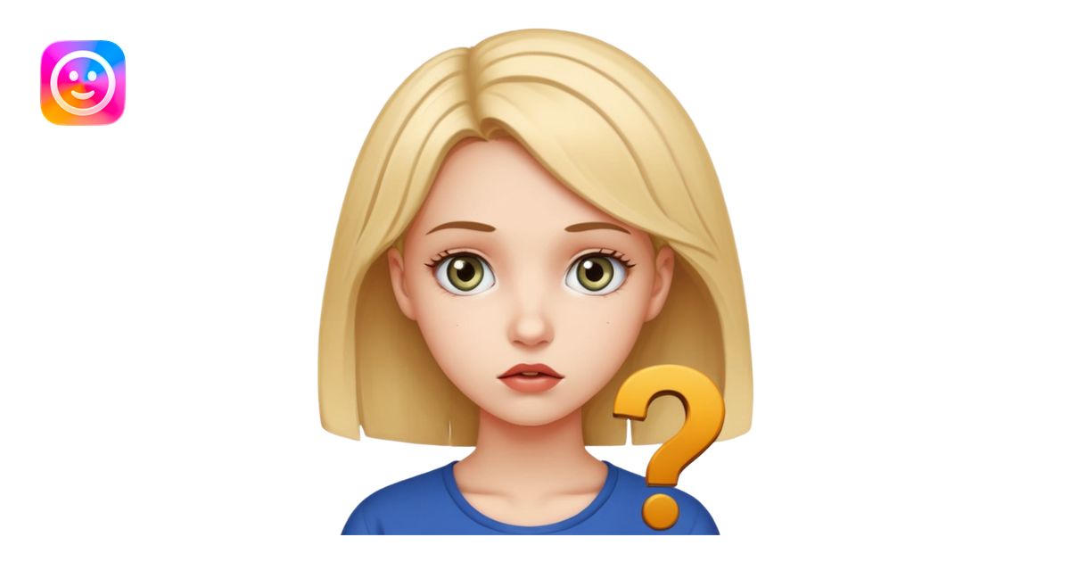 young women dont know from what to start. add question mark emoji | AI ...