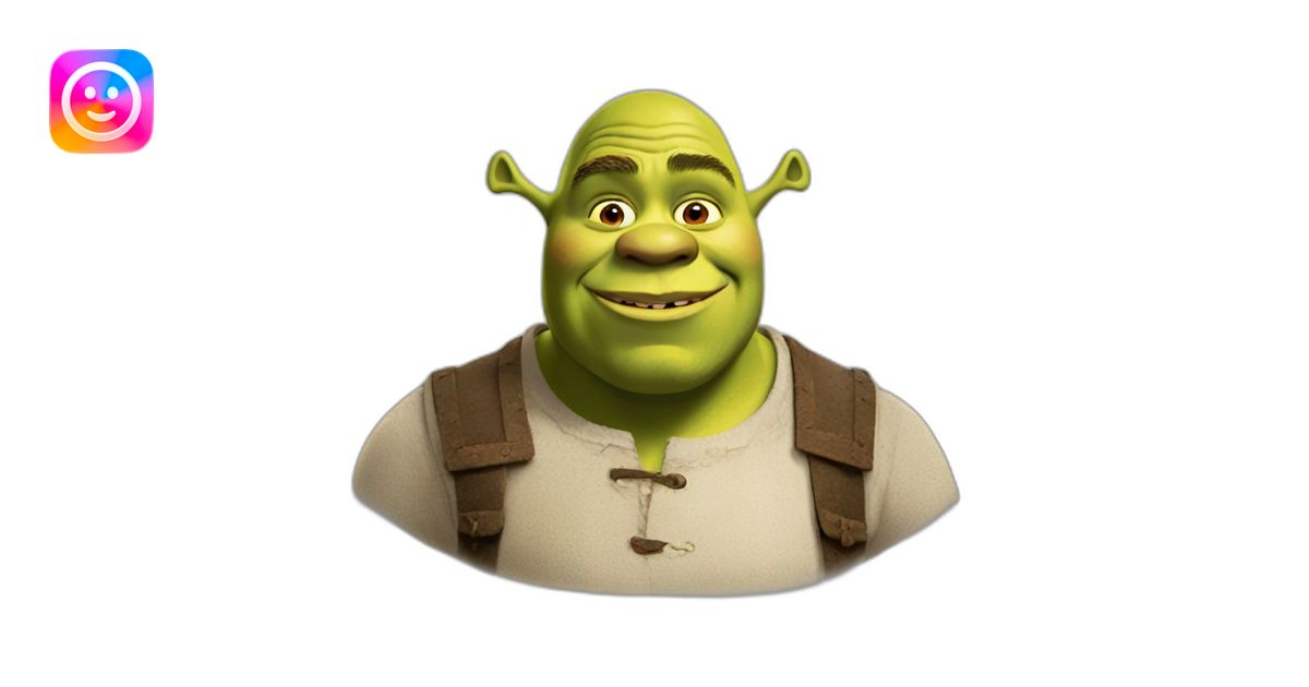 shrek qui se pignouf emoji | AI Emoji Generator