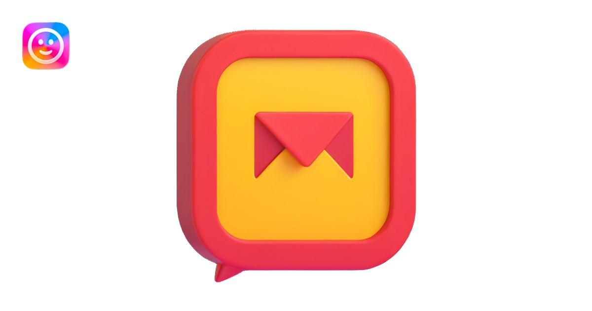 message icon, 3D emoji style emoji | AI Emoji Generator