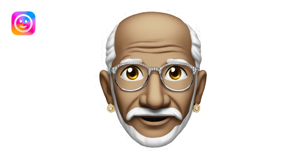 dubai bling ghandi emoji | AI Emoji Generator