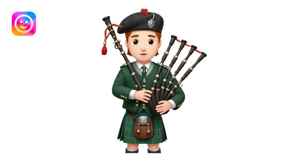piper playing the bagpipes emoji | AI Emoji Generator