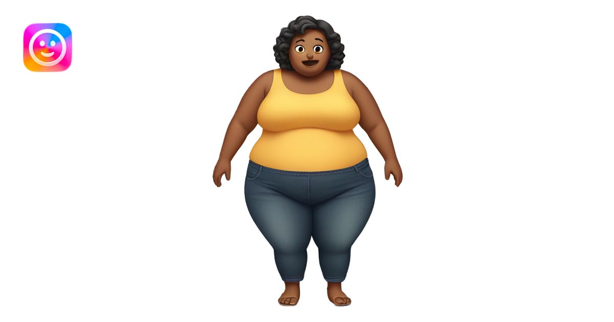 fat belly woman emoji | AI Emoji Generator