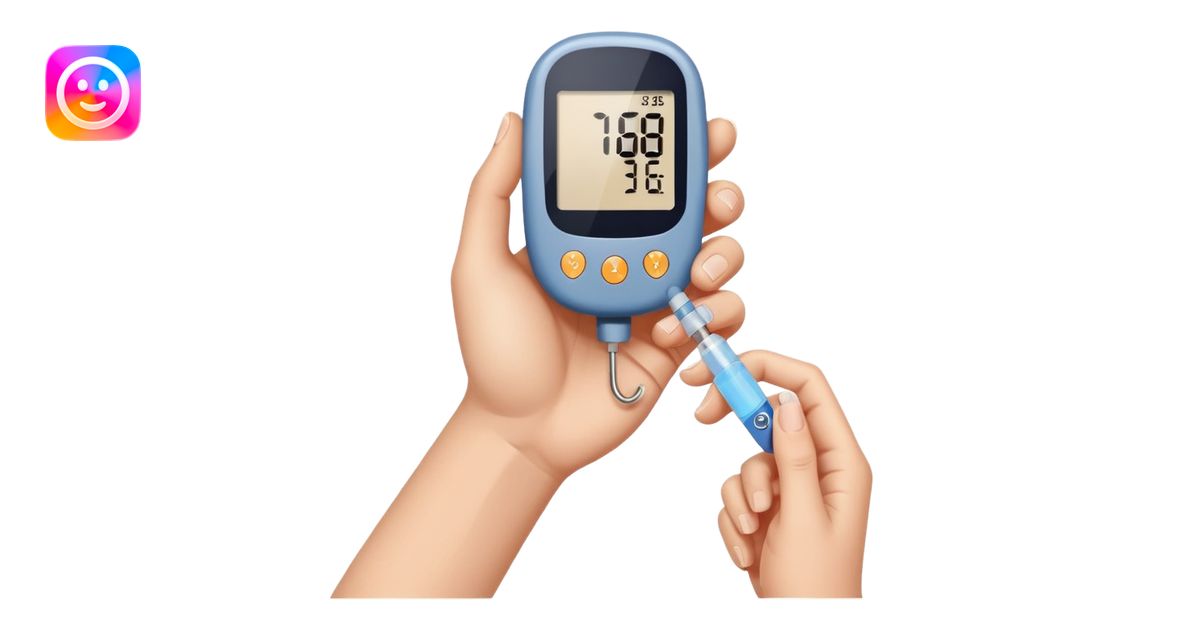 diabetes meter hand test emoji | AI Emoji Generator