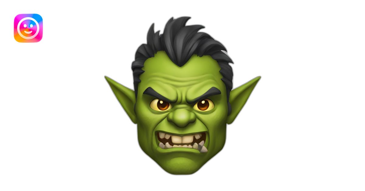 Warcraft Orc emoji | AI Emoji Generator