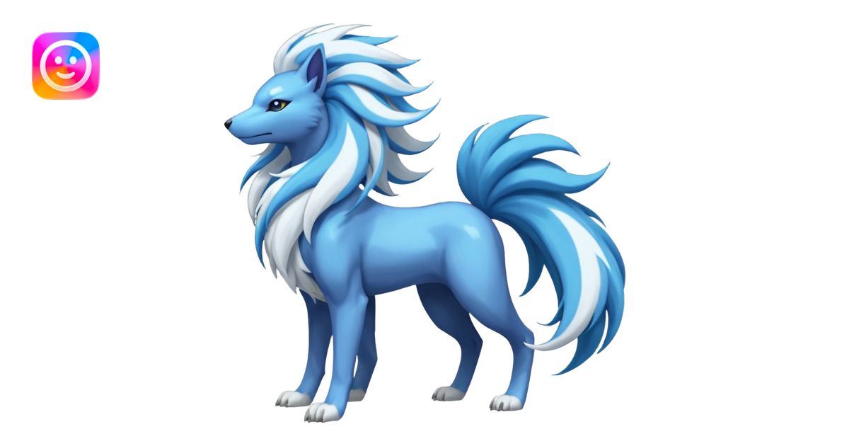 Manectric-Electrike-Furfrou-Suicune-Fakemon-fusion, full body emoji ...