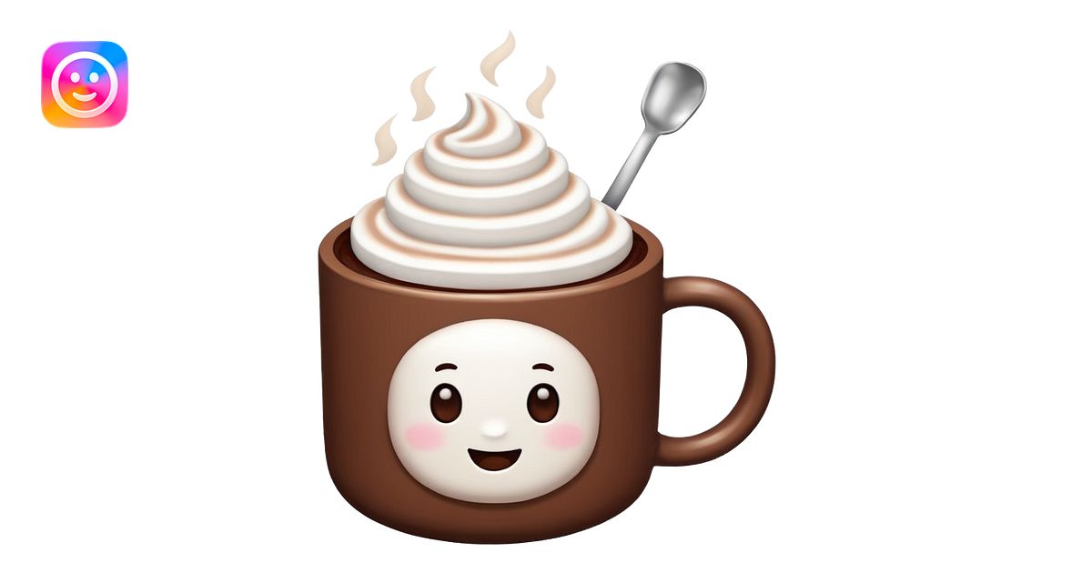 Hot chocolate with marshmallows emoji | AI Emoji Generator