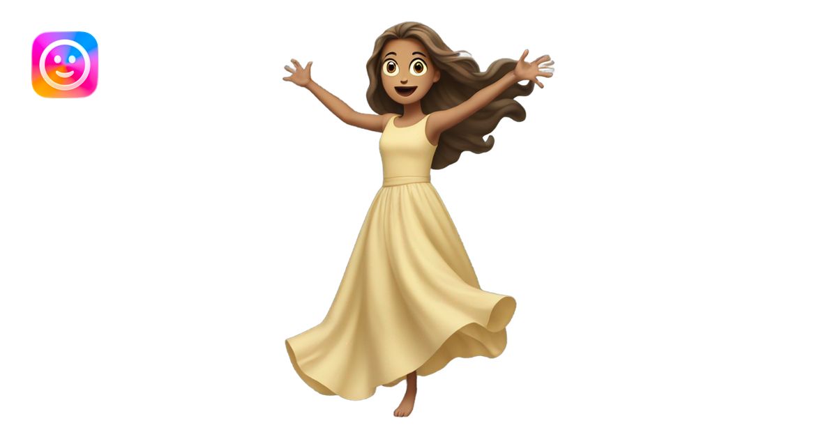 Girl falling emoji | AI Emoji Generator