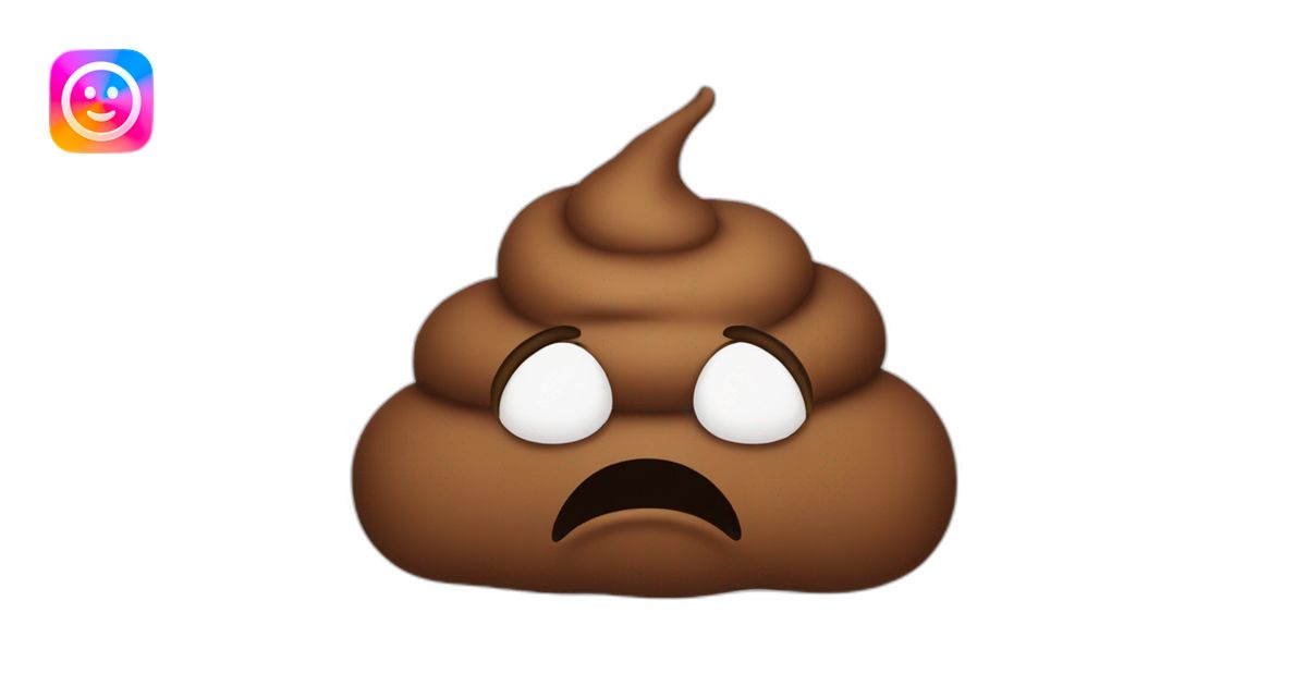 sad poop emoji | AI Emoji Generator