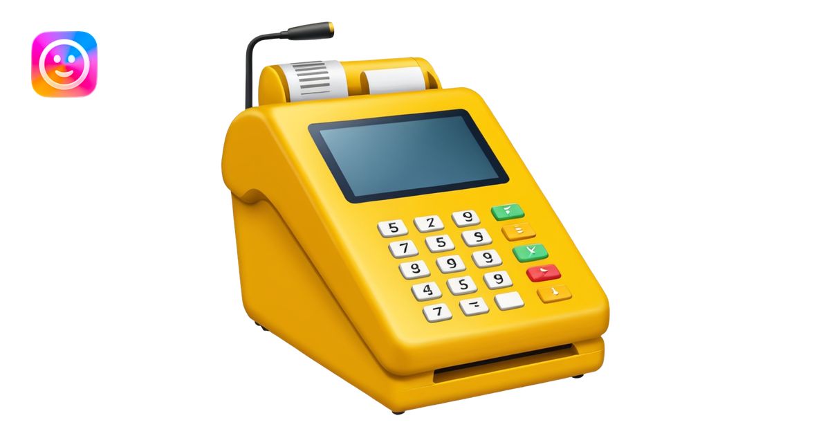yellow pos terminal emoji | AI Emoji Generator