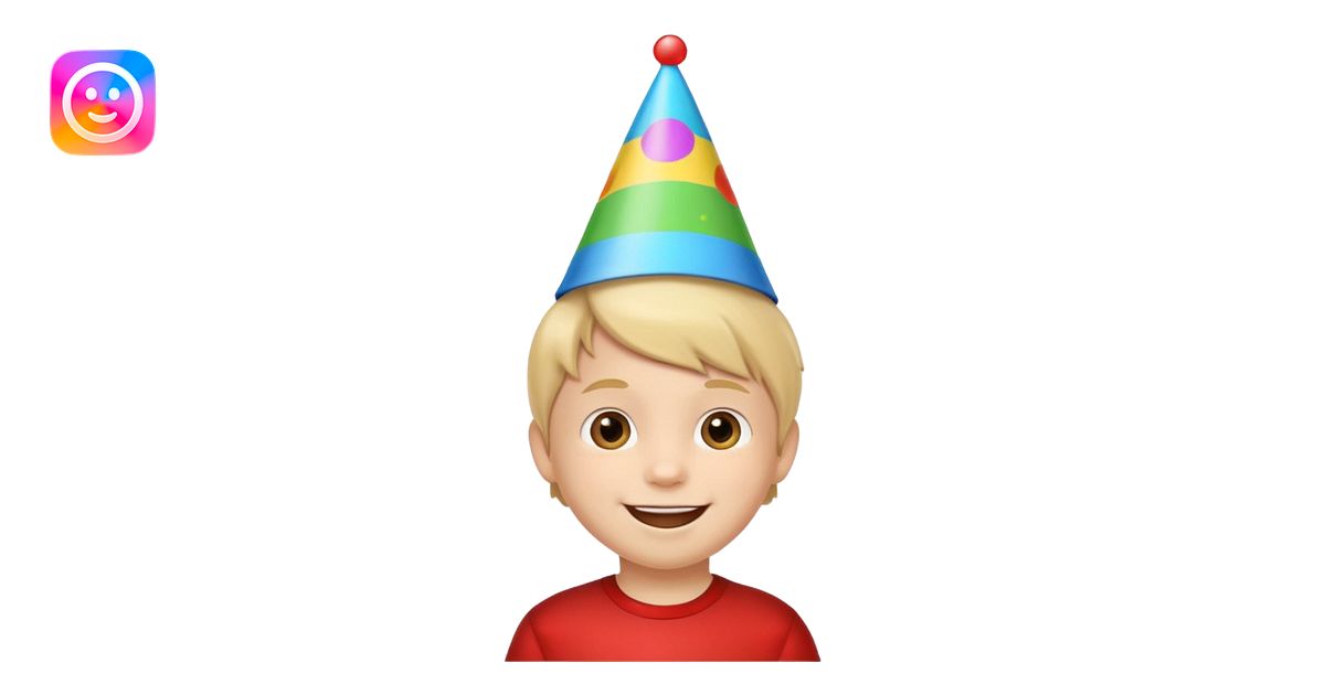 Birthday little boy emoji | AI Emoji Generator
