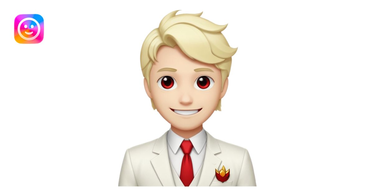 Lucifer Morningstar from Hazbin Hotel emoji | AI Emoji Generator