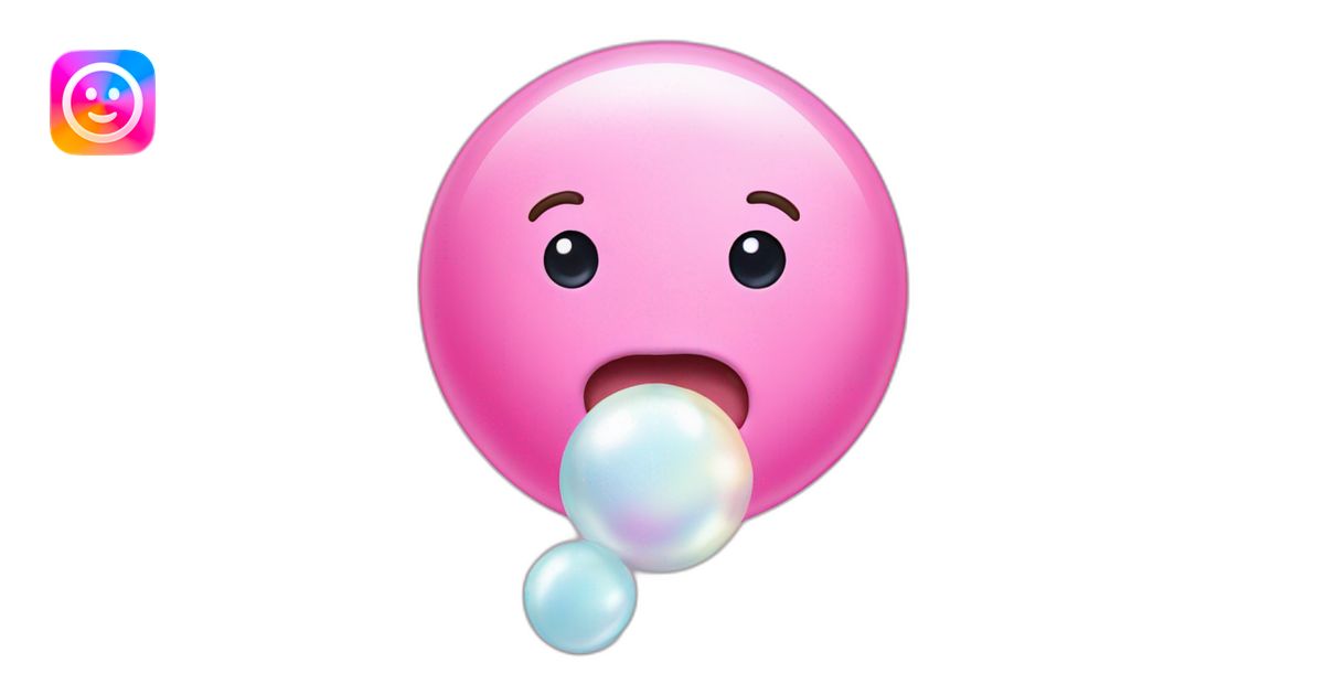 bubble gum emoji | AI Emoji Generator