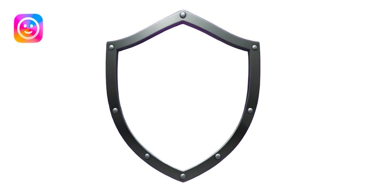 Purple glowing shield emoji | AI Emoji Generator